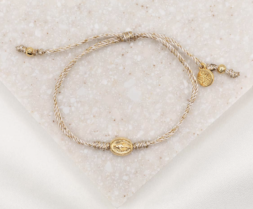 Bracelet - Miraculous Mary, Say Yes (Metallic Gold) - Reilly's Church ...