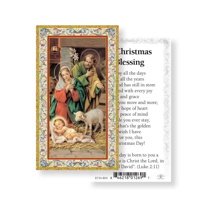 Holy Card - A Christmas Blessing (25) - Reilly's Church Supply & Gift ...