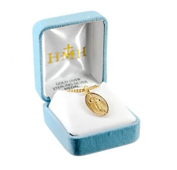 Medal - Divine Mercy, Gold Over Sterling Silver - Reilly's Church ...