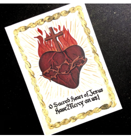 Holy Card, Laminated -Sacred Heart of Jesus - Reilly's Church Supply & Gift Boutique