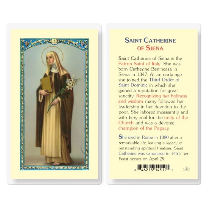 Holy Card, Laminated - St. Benedict - Reilly's Church Supply & Gift ...