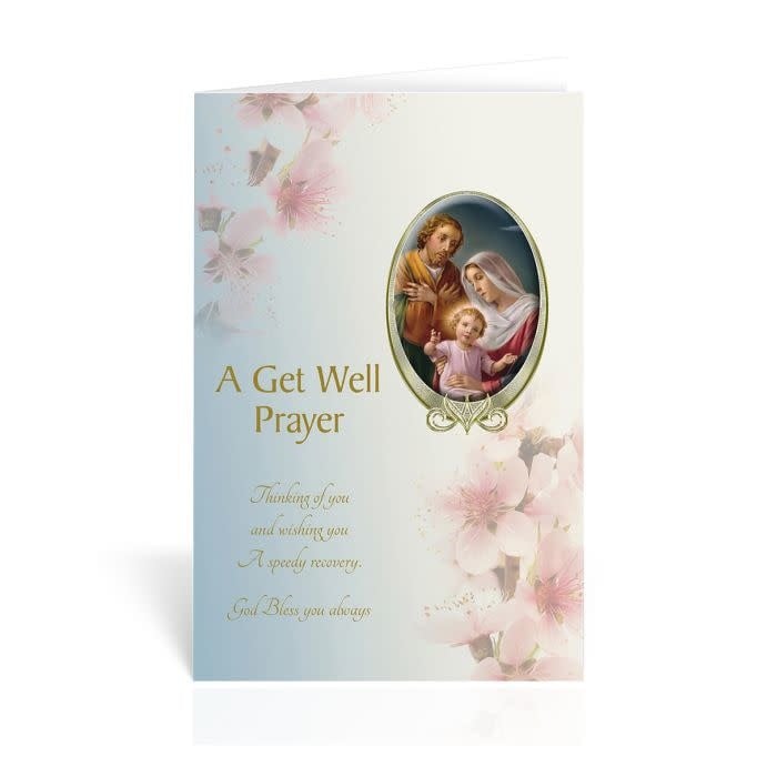 Get Well Card - A Get Well Prayer (Holy Family) - Reilly's Church ...
