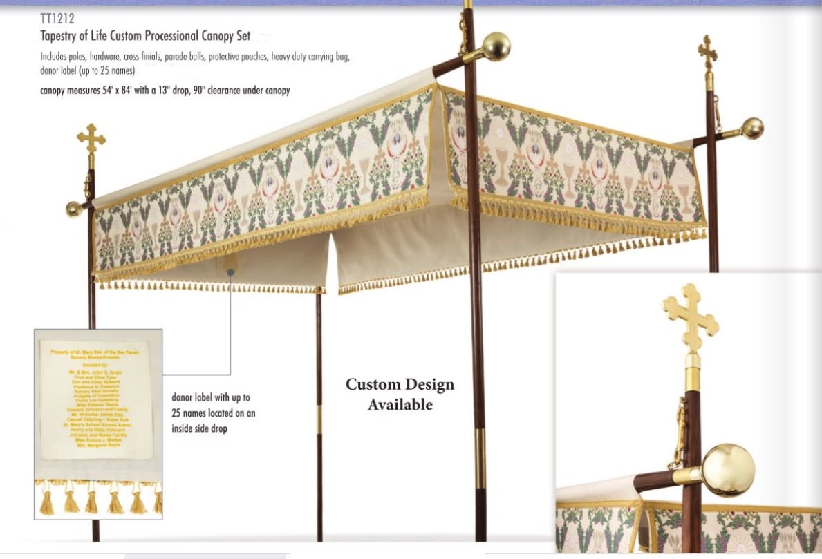 Tapestry of Life Processional Canopy Set - Reilly's Church Supply ...