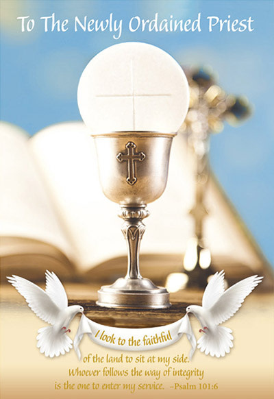 Priest Ordination Card - I Look to the Faithful - Reilly's Church ...