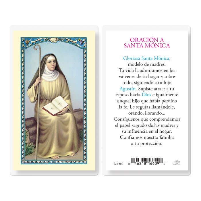 Holy Card, Laminated -Oracion A Santa Monica - Reilly's Church Supply ...