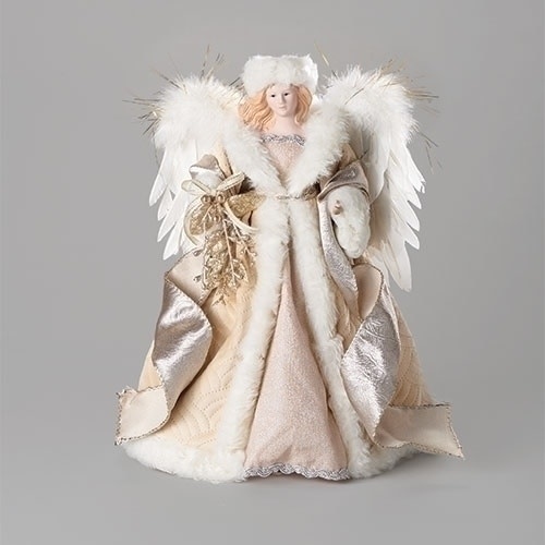 Tree Topper - Angel, Gold Floral, Dusty Champagne - Reilly's Church ...