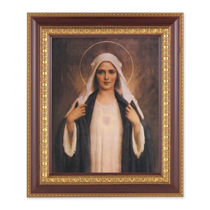 Immaculate Heart of Mary, Chambers - Cherry/Gold Trim Framed Art (8x10 ...