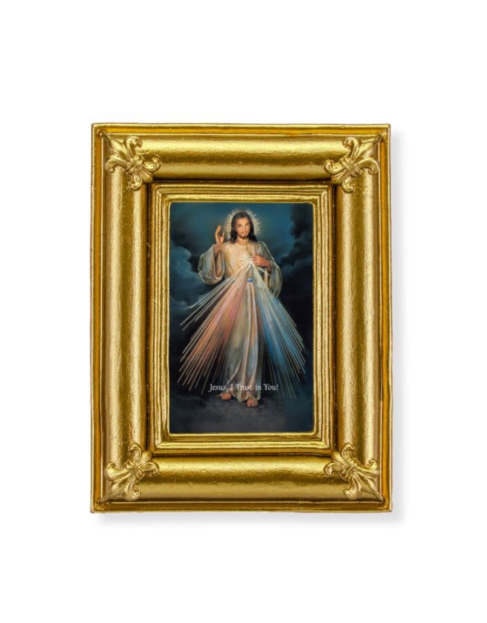 Framed Divine Mercy Picture, 3.5x4.5 - Reilly's Church Supply & Gift ...