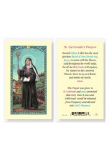 Holy Card, Laminated - St. Gertrude - Reilly's Church Supply & Gift Boutique