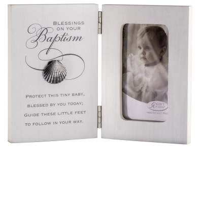 Baptism Hinged Picture Frame - Blessings - Reilly's Church Supply ...