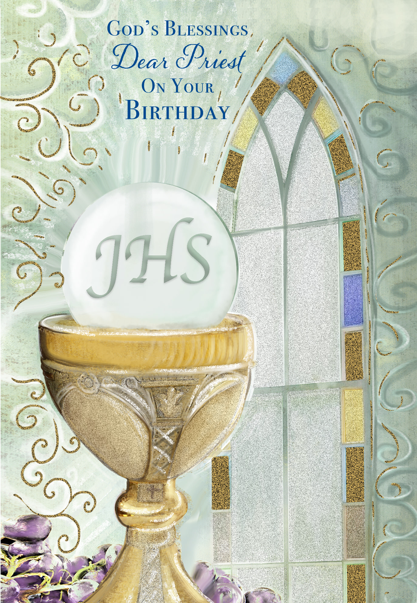 Card - Priest Birthday, Blessings - Reilly's Church Supply & Gift Boutique