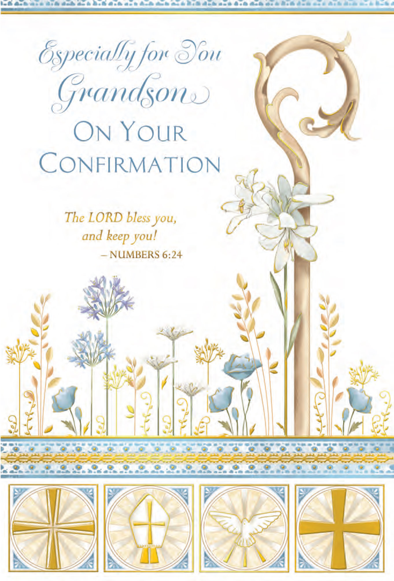 Card - Confirmation (Grandson), Flowers - Reilly's Church Supply & Gift ...