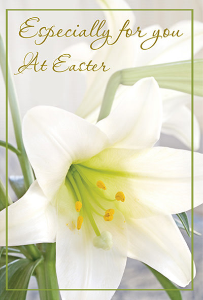Card - Easter, White Lillies - Reilly's Church Supply & Gift Boutique