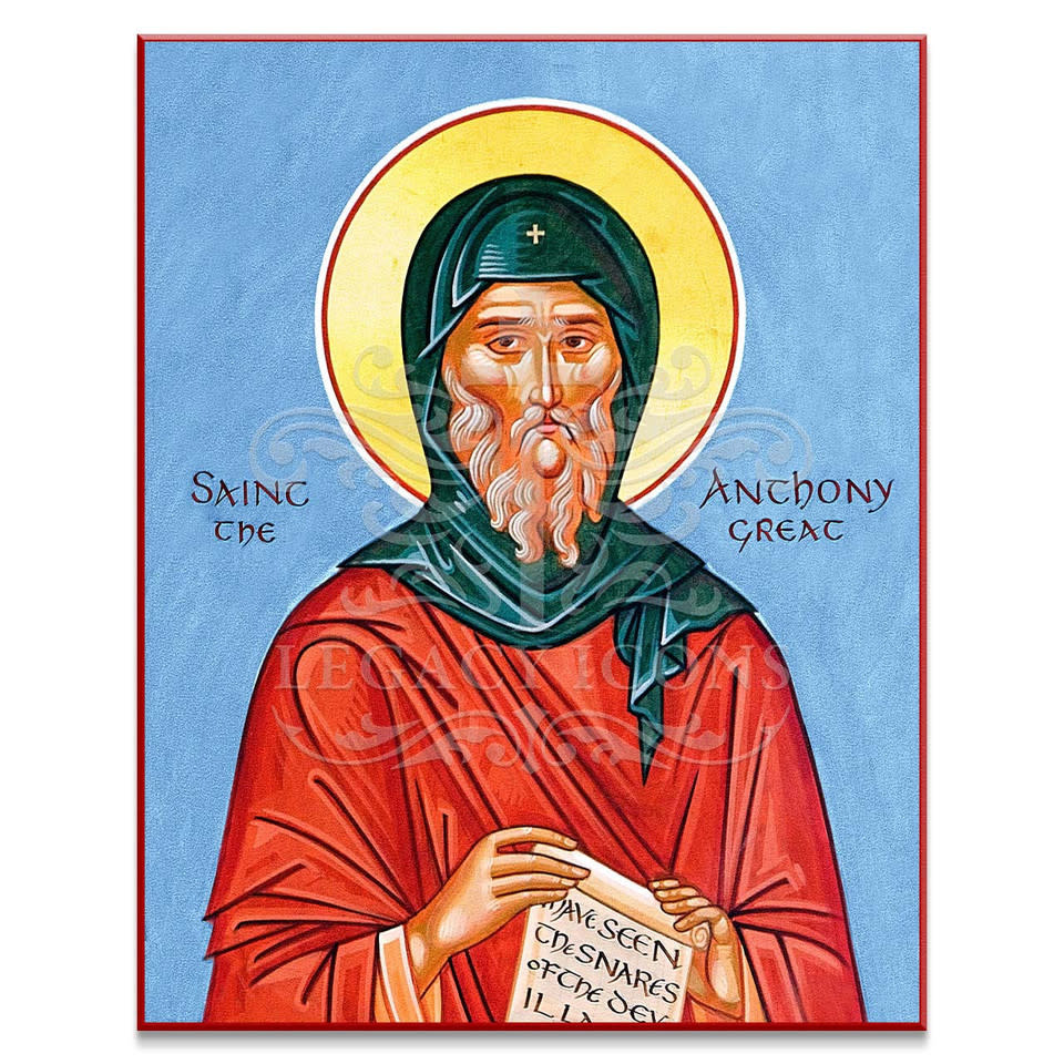 Icon - St Anthony the Great (Koufos) - Reilly's Church Supply & Gift ...