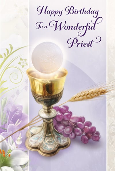 Card - Priest Birthday, Wonderful Priest - Reilly's Church Supply ...