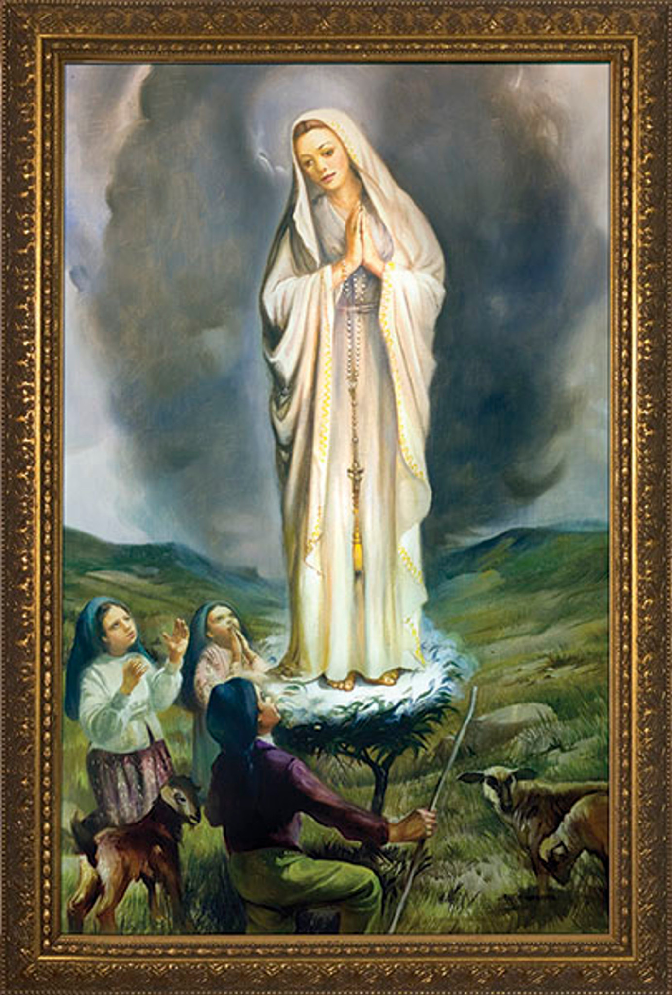 Our Lady of Fatima, Framed Art - 12x18" - Reilly's Church Supply & Gift ...