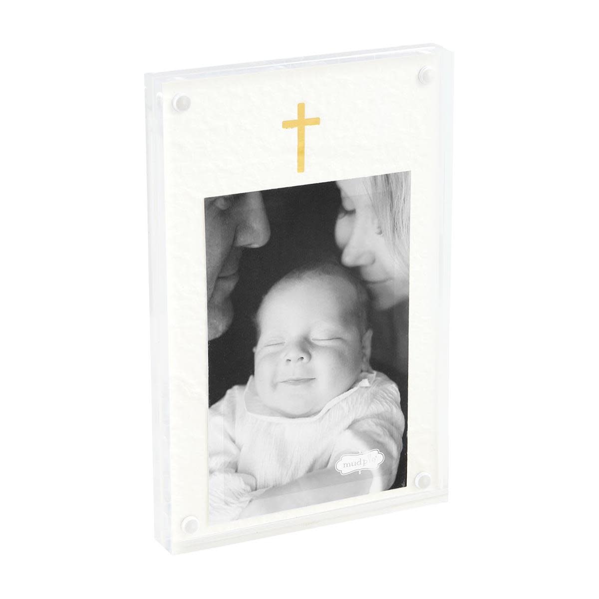 Mud Pie Cross Acrylic Frame - Reilly's Church Supply & Gift Boutique
