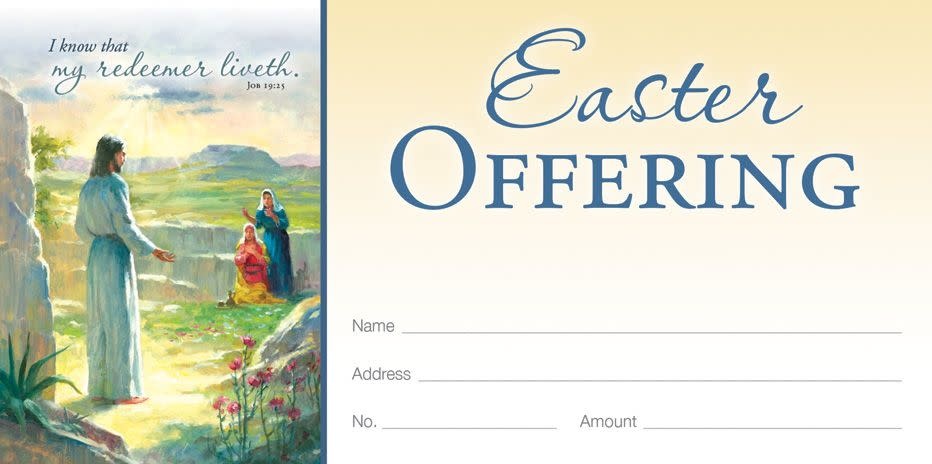 Offering Envelopes - Easter (I Know My Redeemer Lives) (100) - Reilly's ...