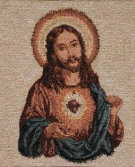 Sacred Heart of Jesus Tapestry (4-1/2 x 9") - Reilly's Church Supply & Gift Boutique