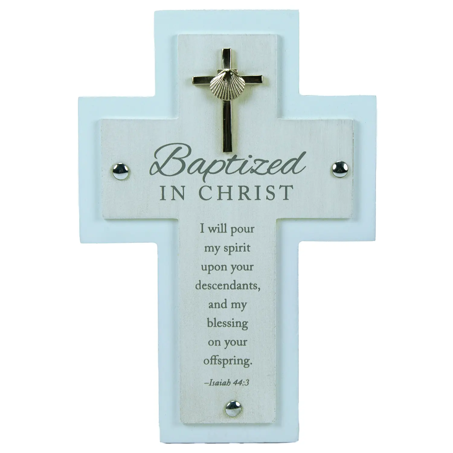 Baptism Cross - Baptized in Christ - Reilly's Church Supply & Gift Boutique