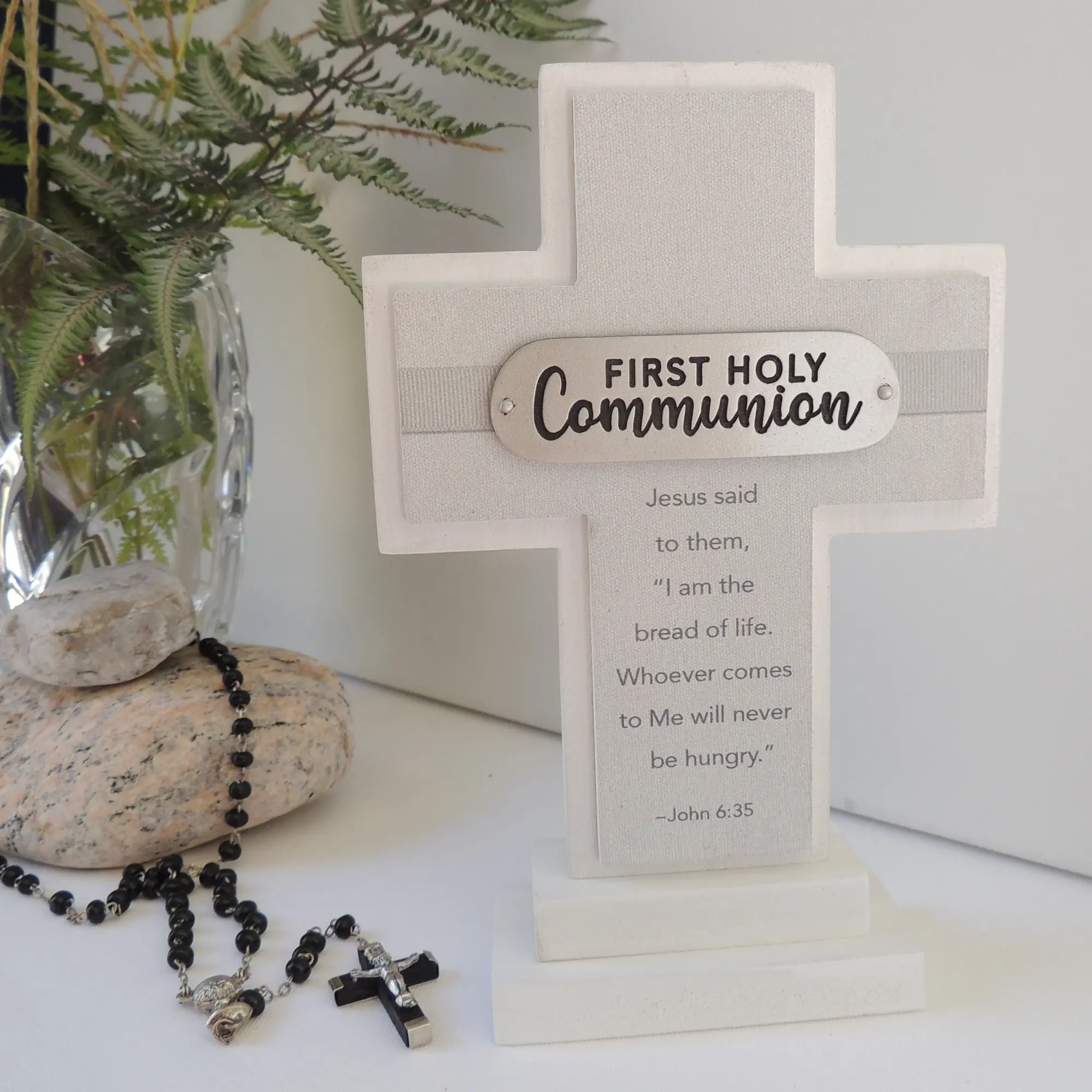 First Communion Cross - Jesus said to Them - Reilly's Church Supply ...