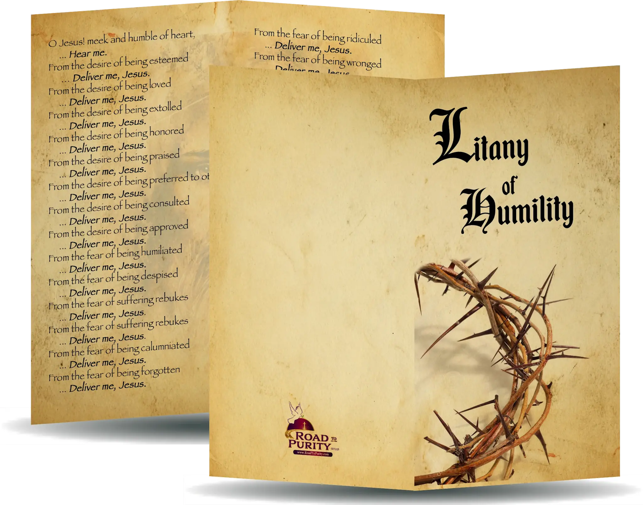 Litany of Humilty Prayer Card - Reilly's Church Supply & Gift Boutique