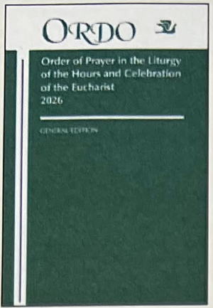 2026 Ordo - Reilly's Church Supply & Gift Boutique