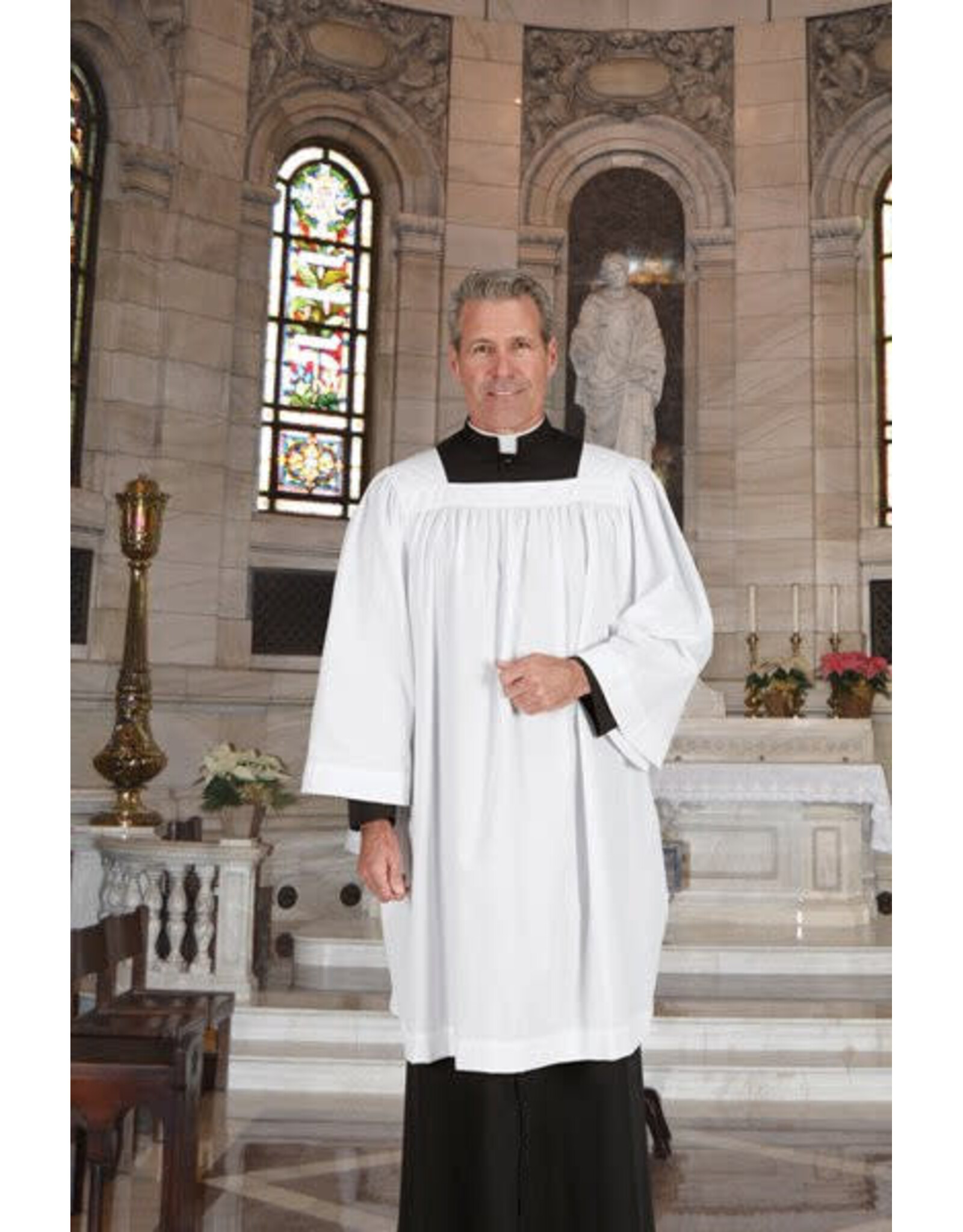 Surplice, Square Neck #886 - Reilly's Church Supply & Gift Boutique