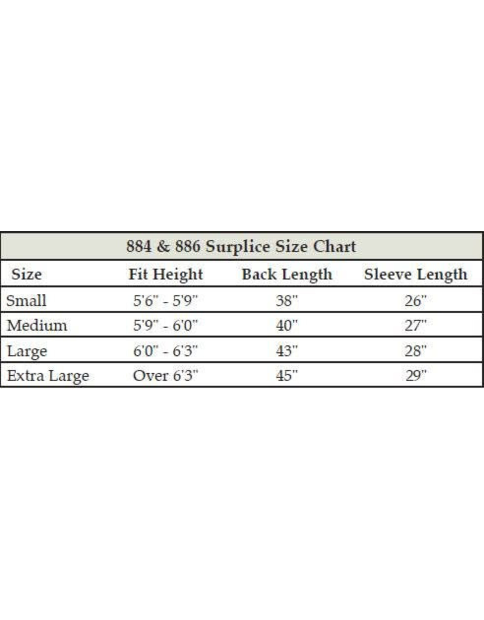 Surplice, Square Neck #886 - Reilly's Church Supply & Gift Boutique