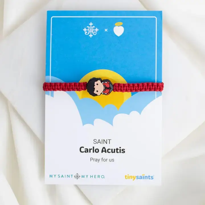 Tiny Saint Bracelet - St. Carlo Acutis - Reilly's Church Supply & Gift ...