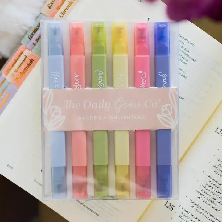 Bible Highlighter Set of 6, Garden - Reilly's Church Supply & Gift Boutique