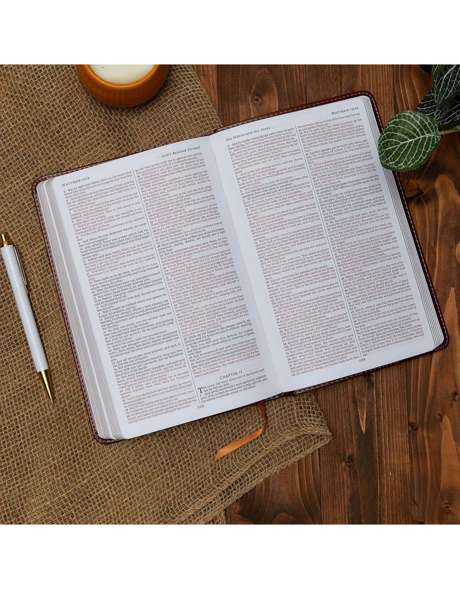 KJV Gift & Award Bible, Burgundy, Red Letter - Reilly's Church Supply ...