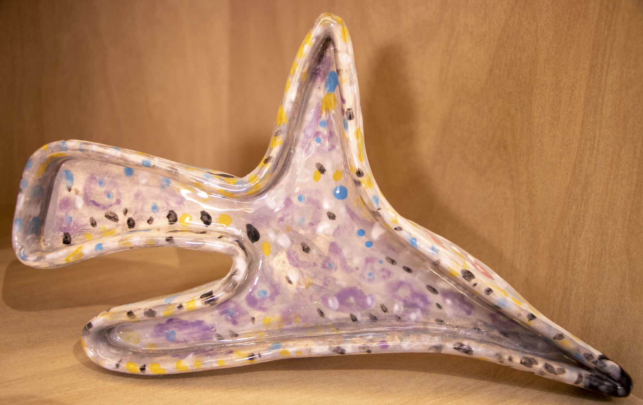 Blue Ceramic Airplane - Mosaic Support Services