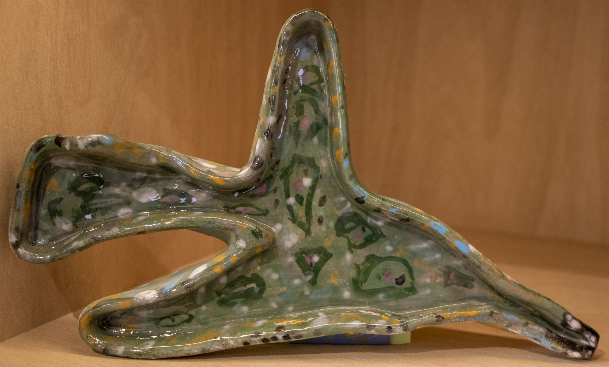 Green Ceramic Airplane - Mosaic Support Services