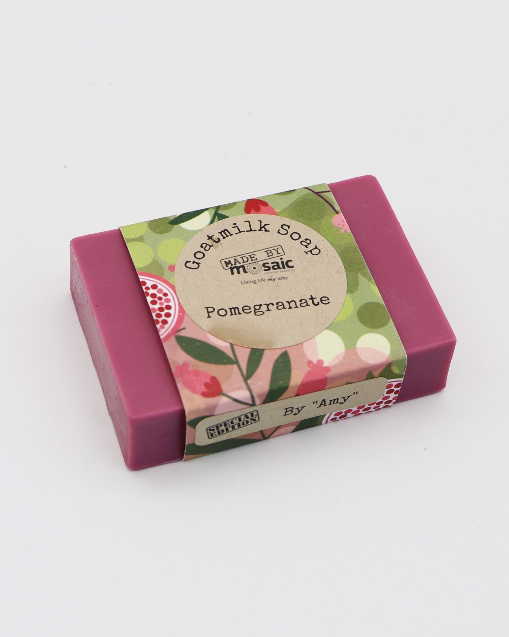 "Special Edition" Pomegranate Goatmilk Soap - Mosaic Support Services