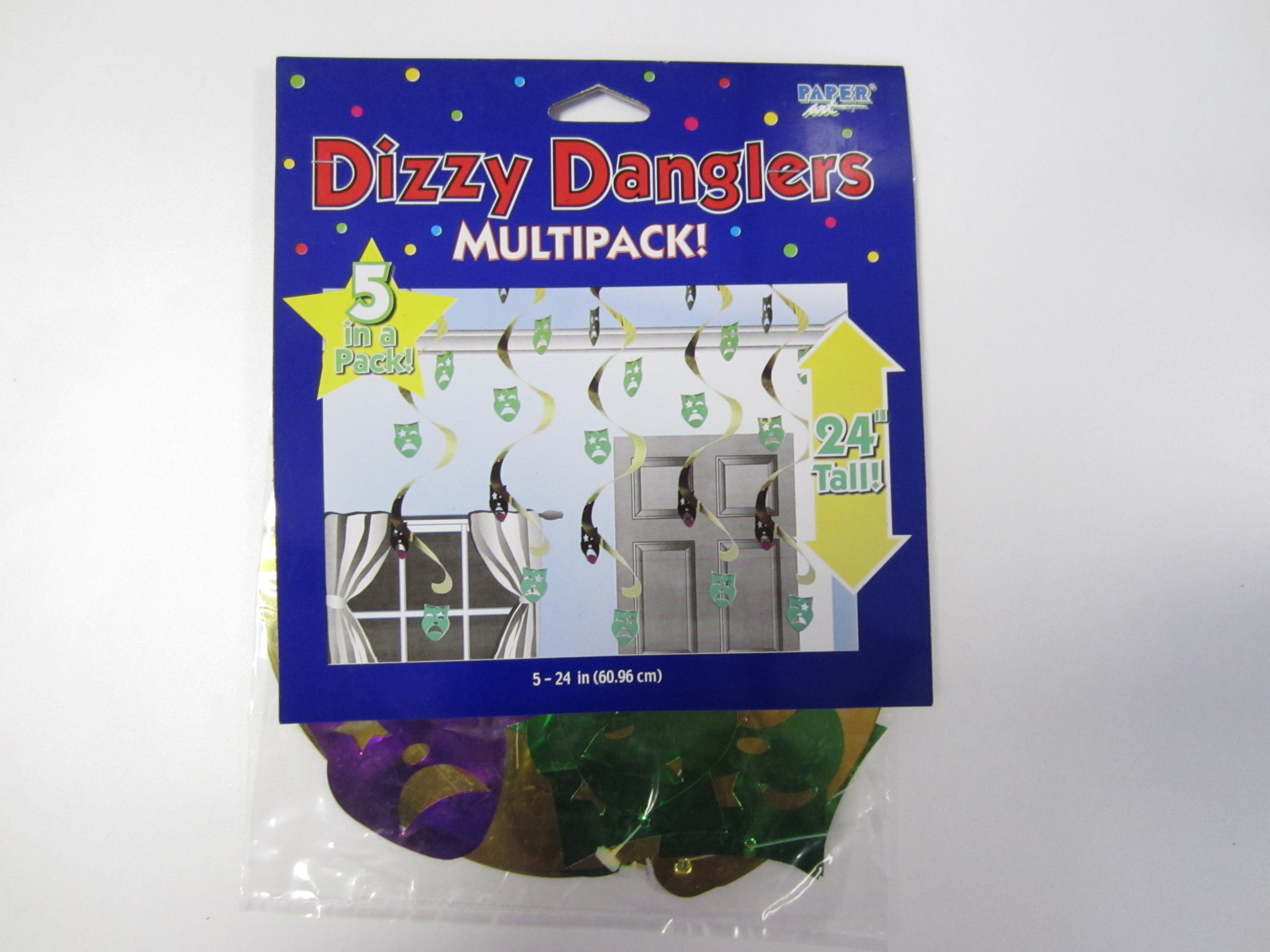 Mardi Gras Dizzy Danglers - Bravo Party Shop