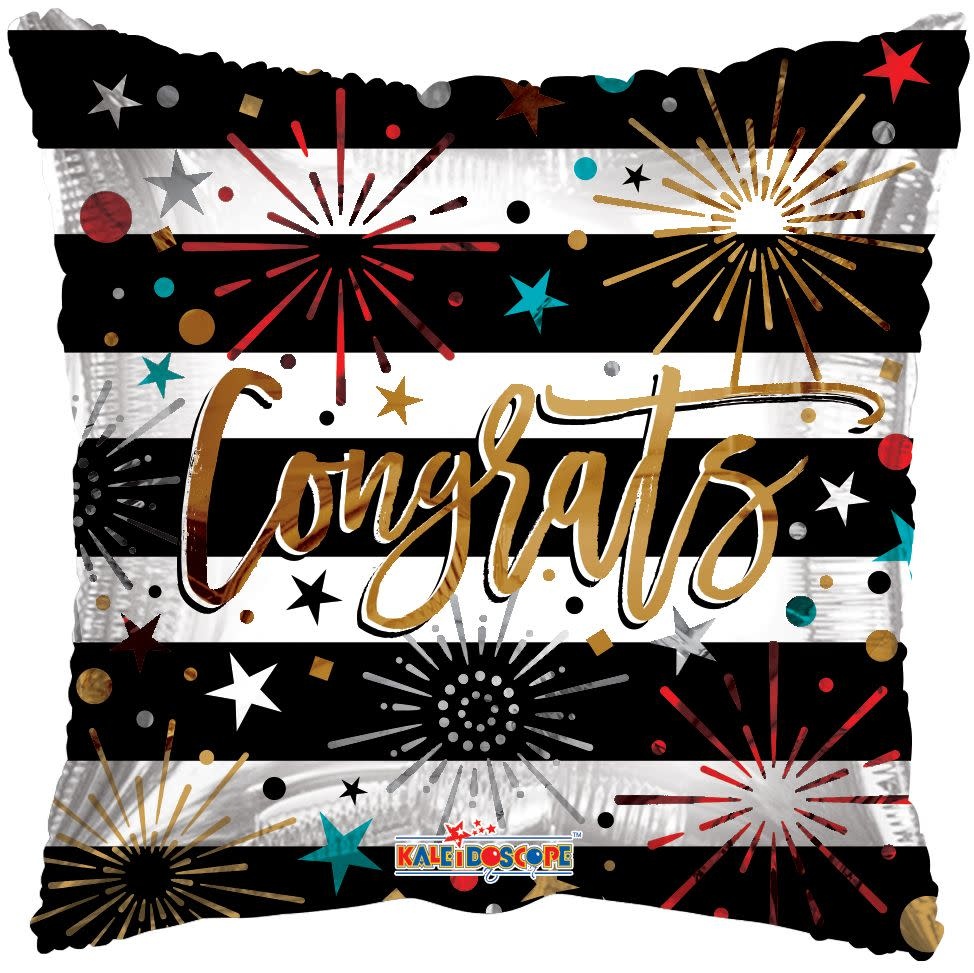 18" Congrats Fireworks - Bravo Party Shop