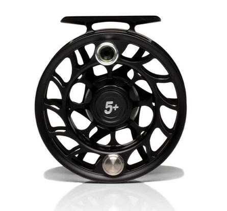 HATCH Iconic 5 Plus Black/Silver Large Arbor - Royal Gorge Anglers