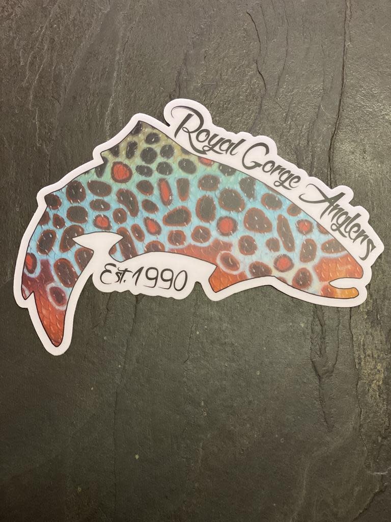 RGA Anniversary Sticker - Royal Gorge Anglers