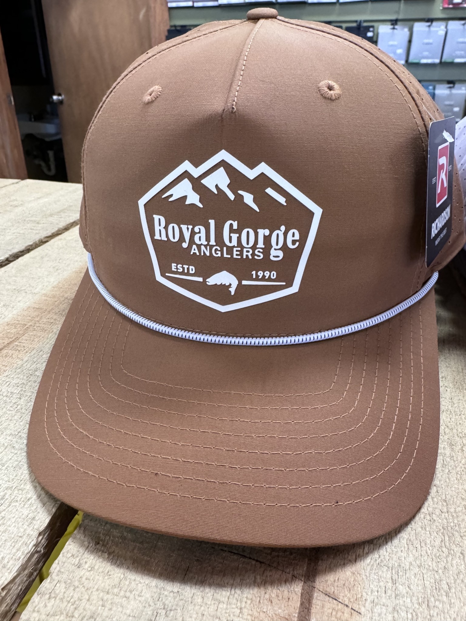 RGA Trout & Mountain Silicone Patch Performance Trucker (Clay/ White ...