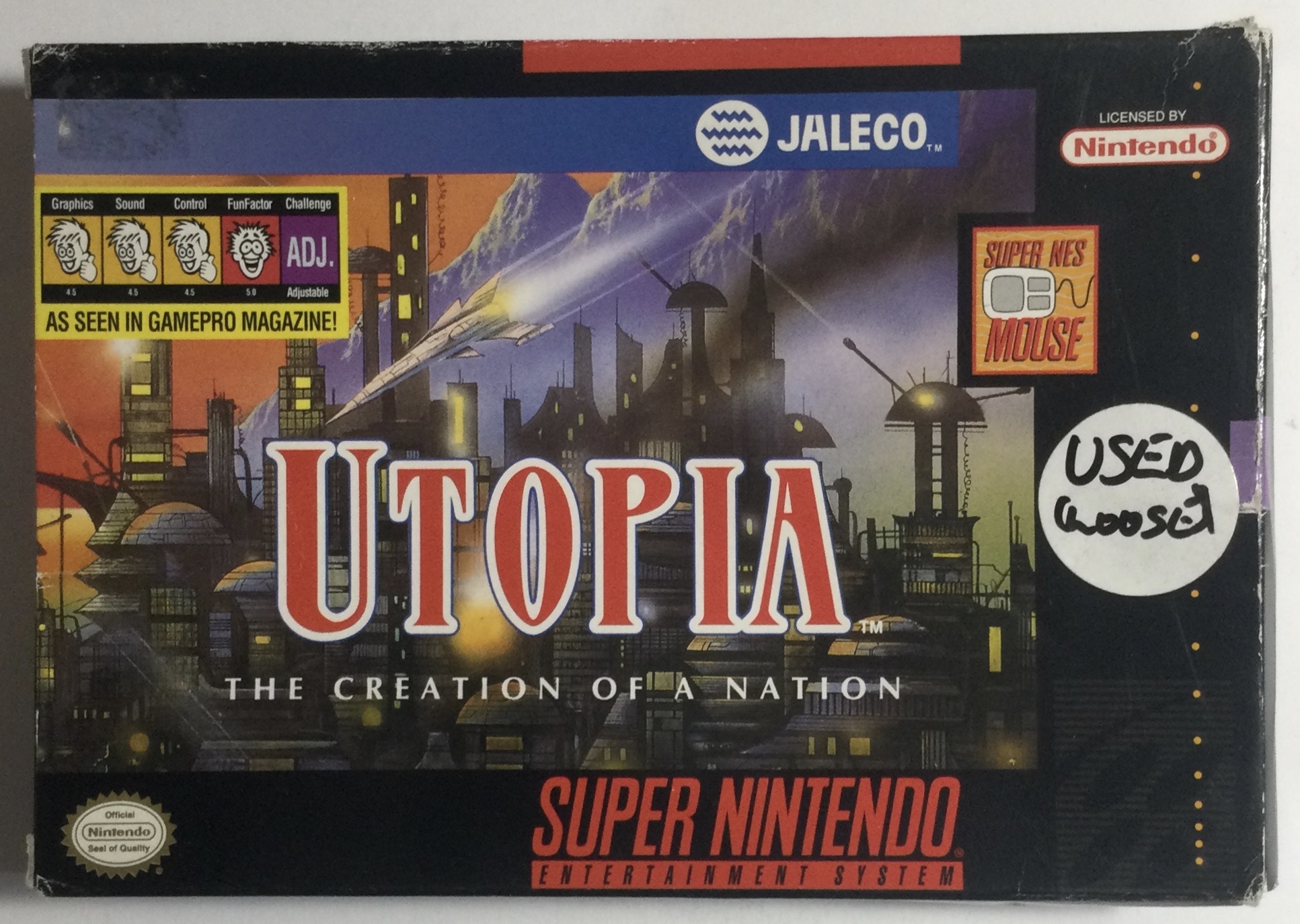 Utopia The Creation of a Nation for Super Nintendo Entertainment System ...