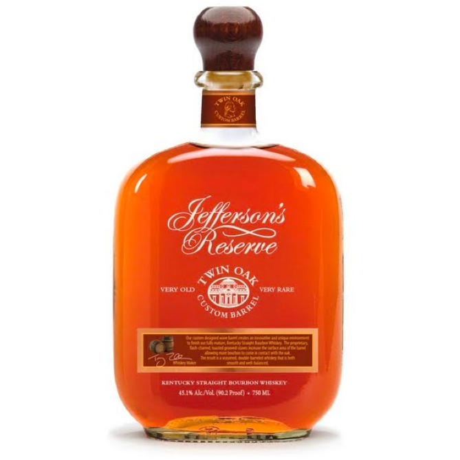 Jefferson's Reserve Twin Oak Custom Barrel | 750ml - Gaspar's Liquor Shoppe