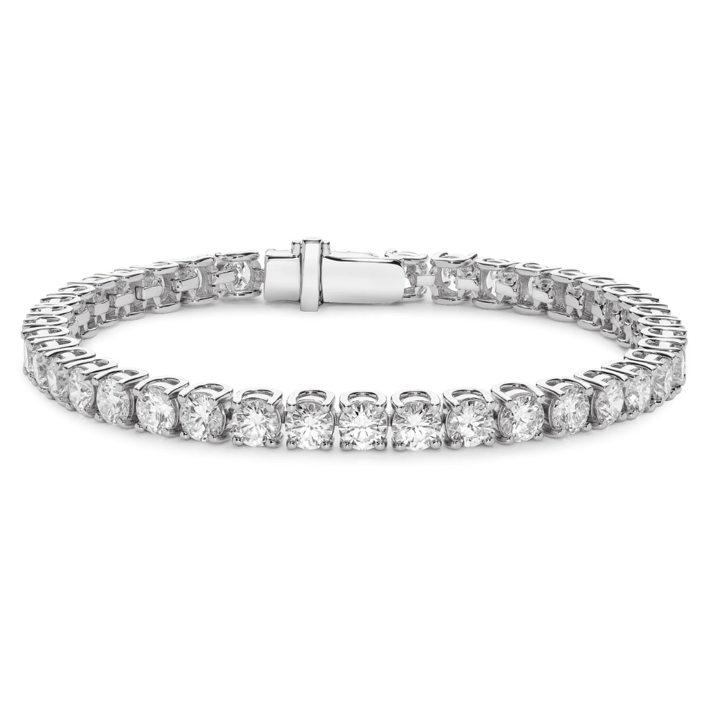 14kw Lab Grown 5 ctw.VS DEF Diamond Tennis Bracelet 10.3 gr - Quinn's Goldsmith