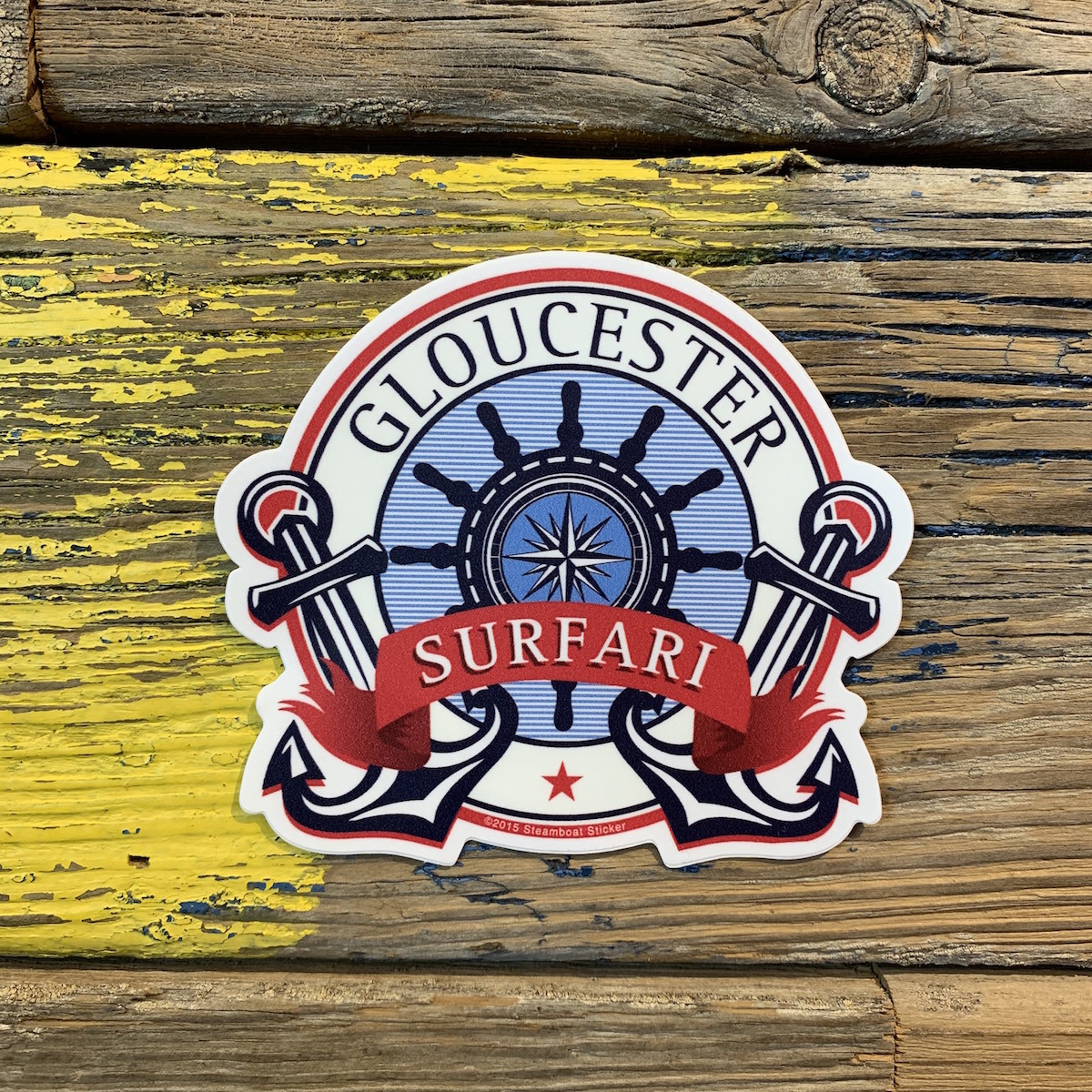 Nautical Navigation Surfari Sticker - Surfari