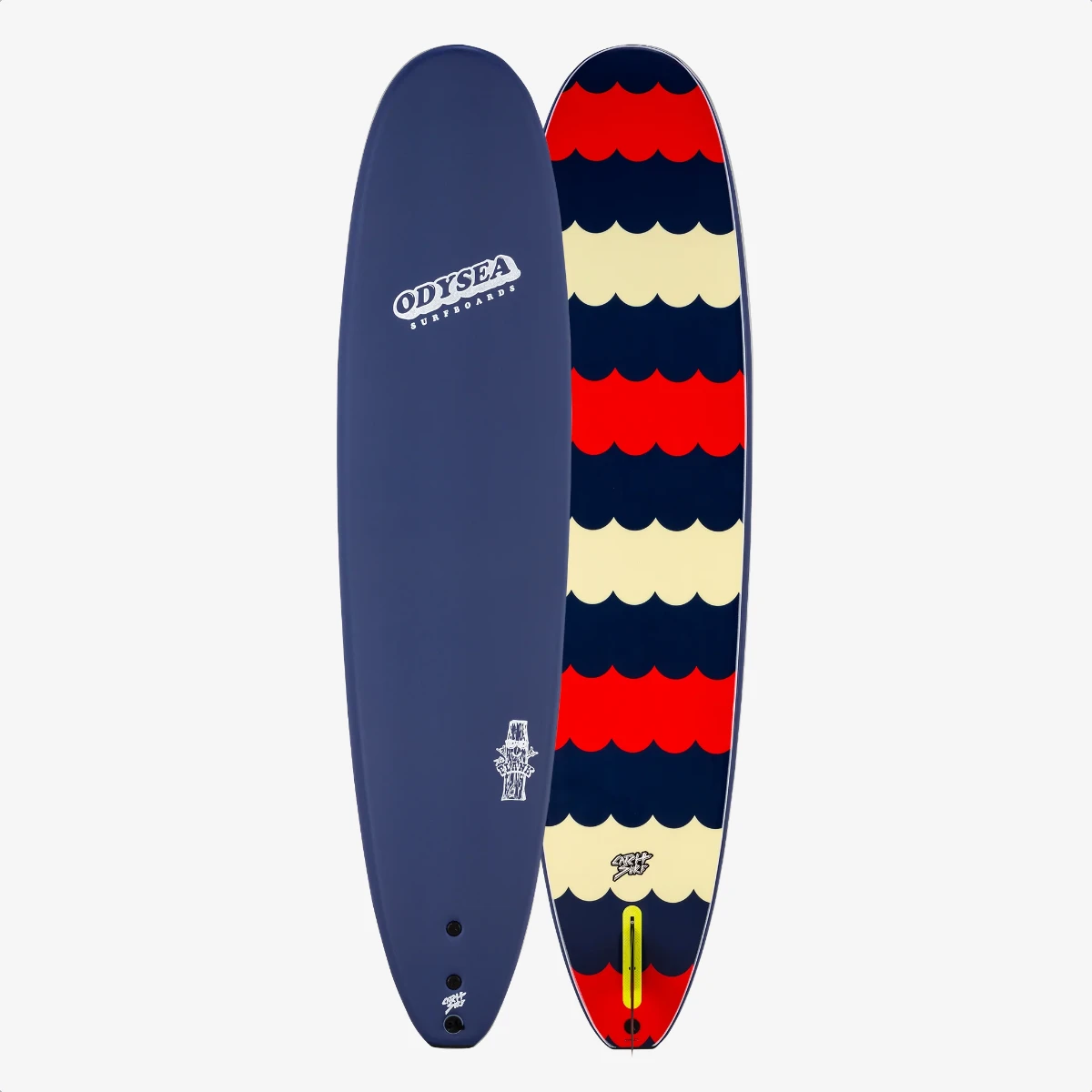 8'0" Catch Surf Plank Single Fin Softboard Midnight Blue/Scallops - Surfari