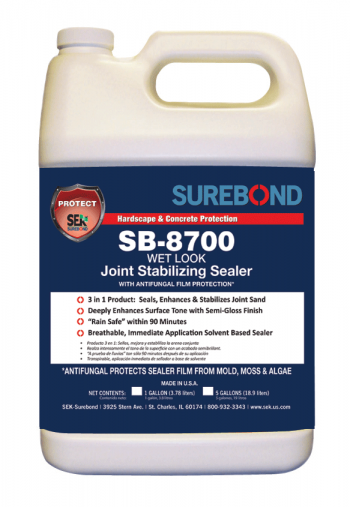 SB-8700 Wet-Look Joint Stabilizing Solvent Based Sealer w/Anti-Fungal Gallon - Beans Farm, Inc