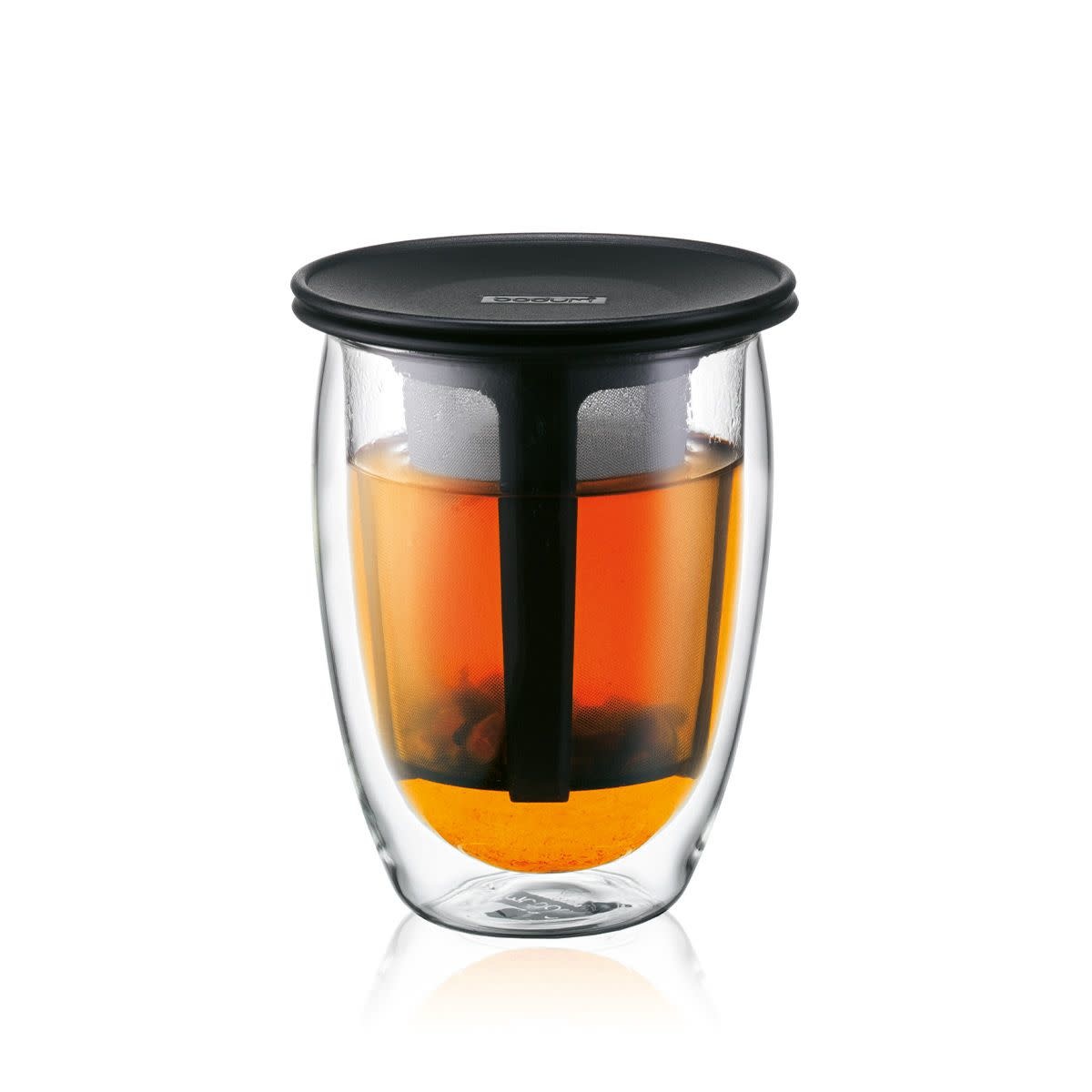 TEA FOR ONE verres, dbl paroi, 0.35 l, 12 oz avec infuseur - La Choppe ...