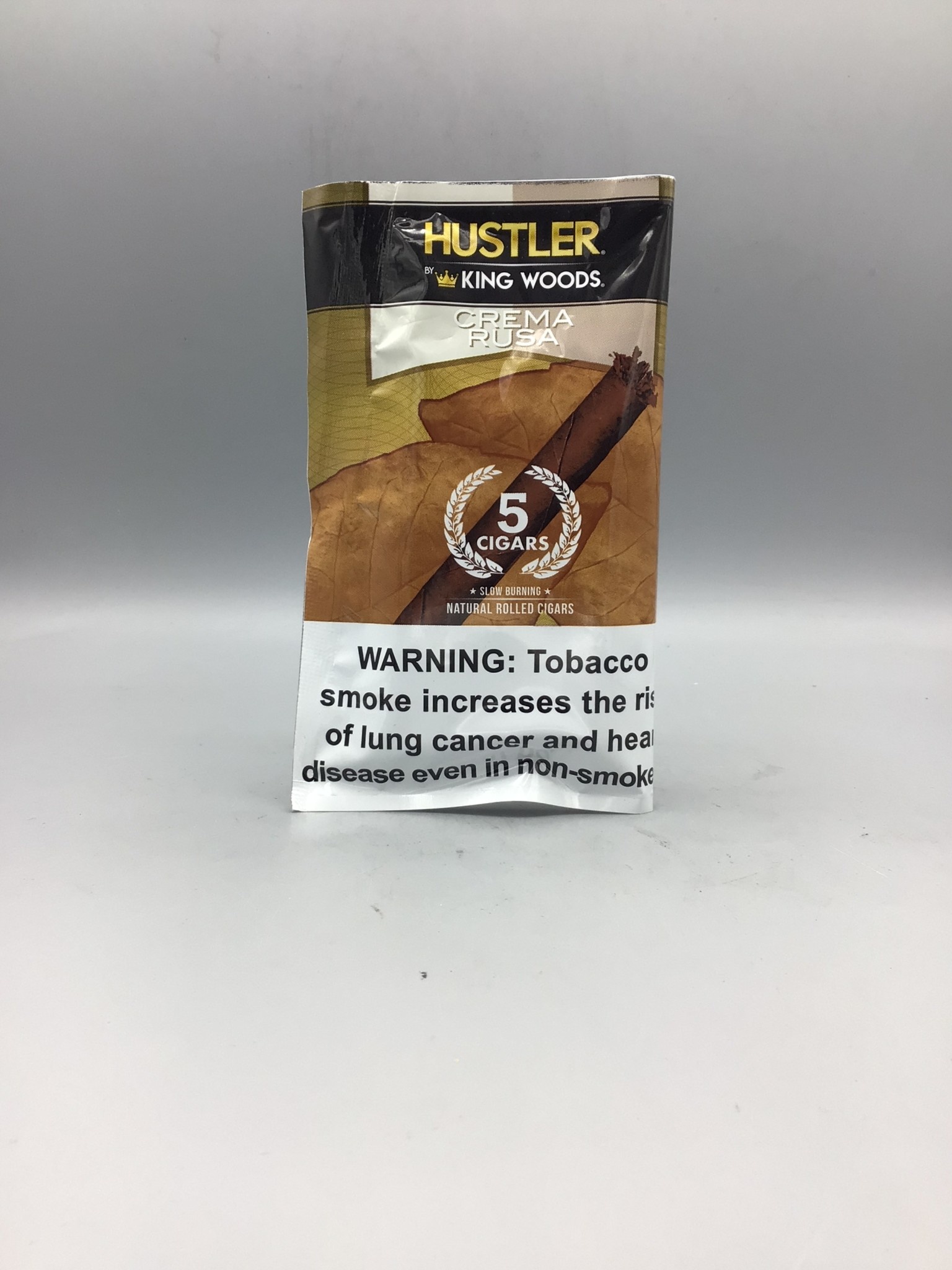 Hustler by King Woods Natural Rolled Cigars 5pk Crema Rusa - Holly Main ...