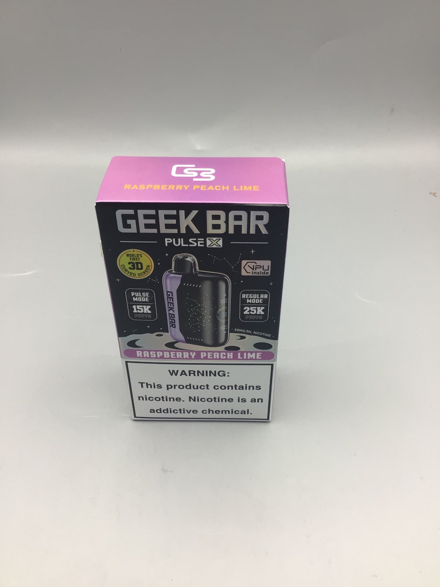 Geek Bar Pulse X Raspberry Peach Lime (25000puff) regular mode (15000 ...