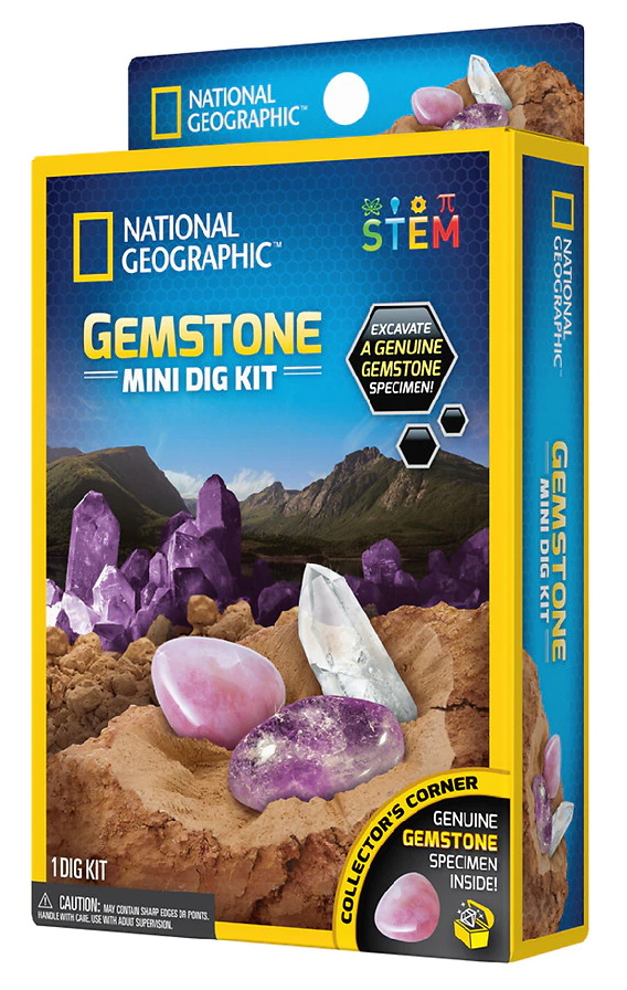 National Geographic Mini Dig Gem Kit - Wit & Whimsy Toys